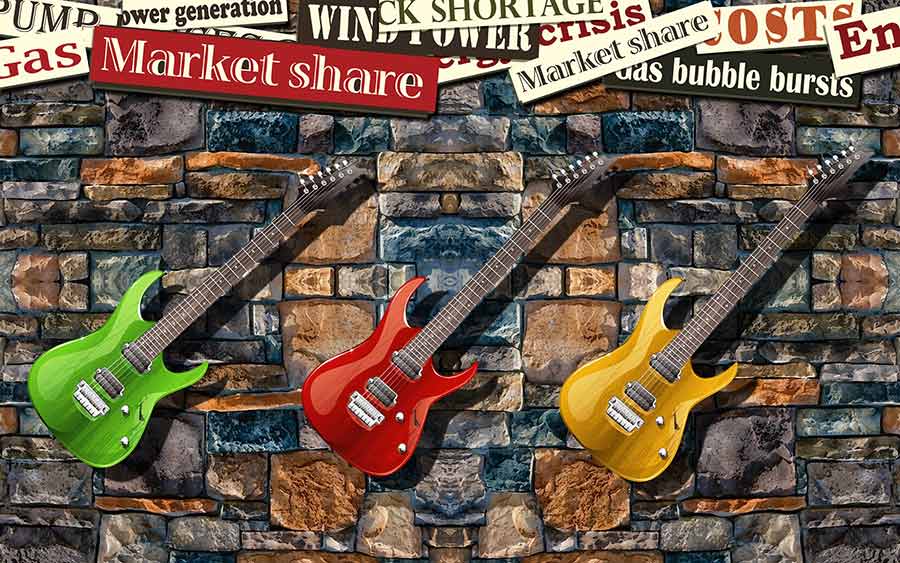 Guitar Wall Murals